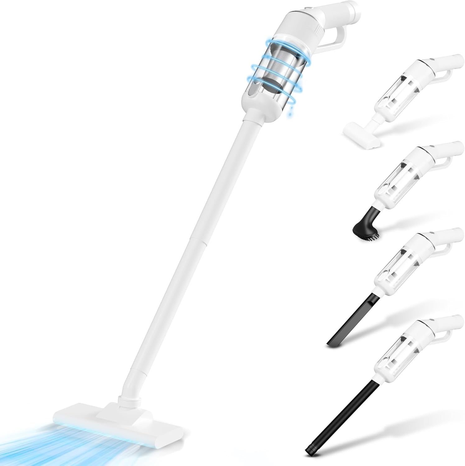 Amazon.co.jp: Cordless Vacuum Cleaner, 18,000 Pa, Strong Suction, Stick ...
