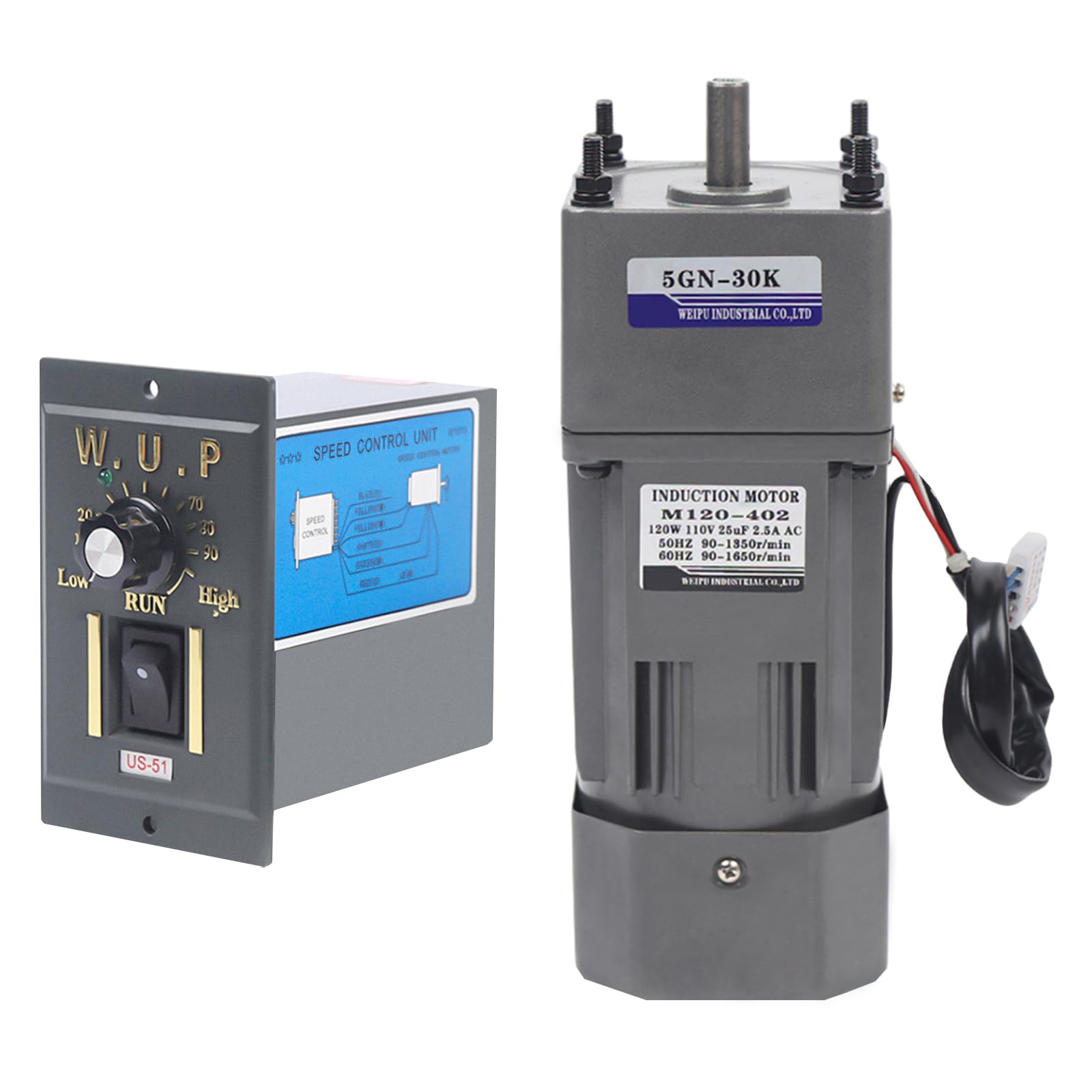 110 Volt Variable Speed Motors Ac Motor 110 120V / 15A Max, Variable