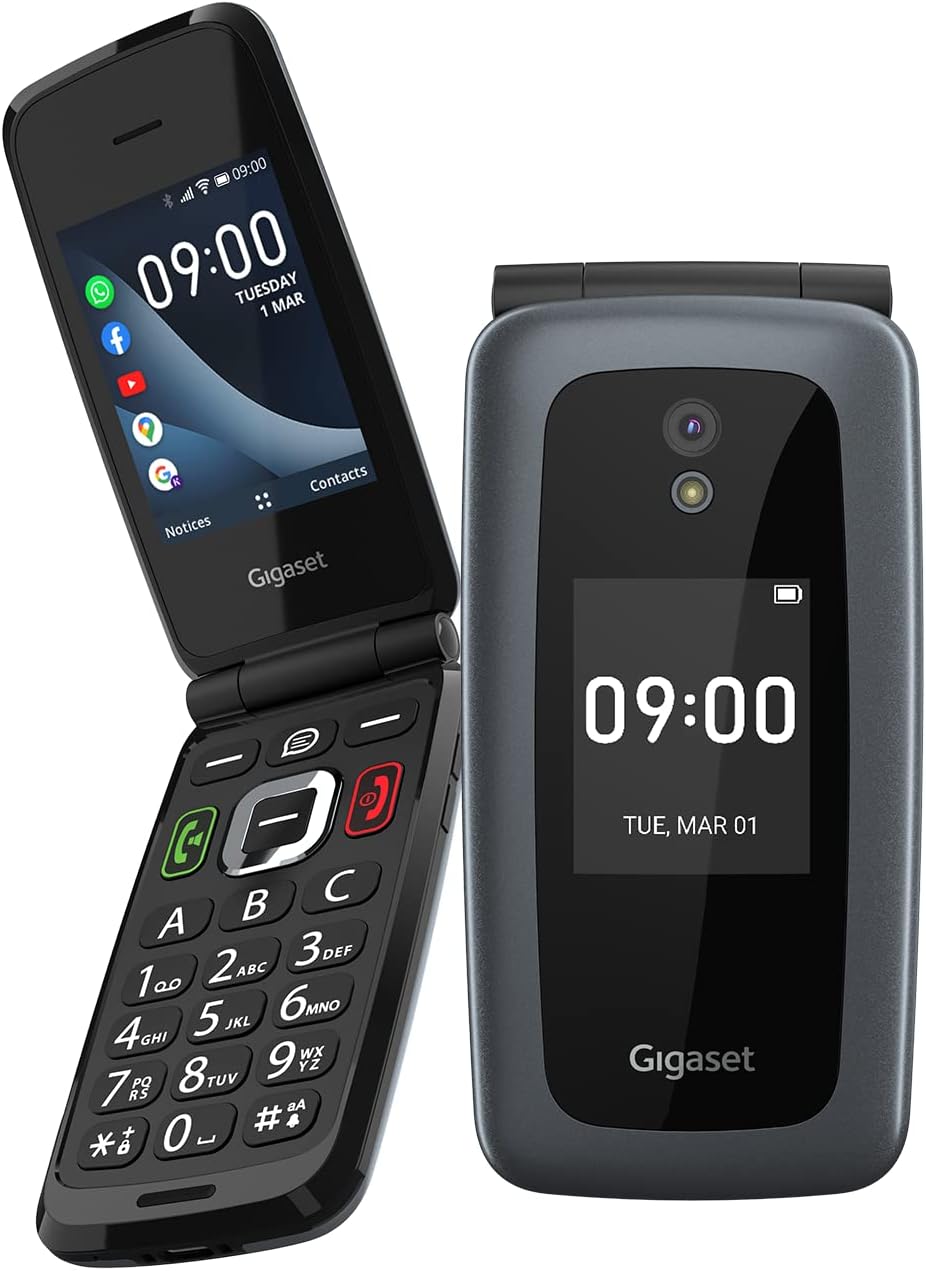 Gigaset GL7 - Inklapbare mobiele telefoon zonder abonnement - SOS ...