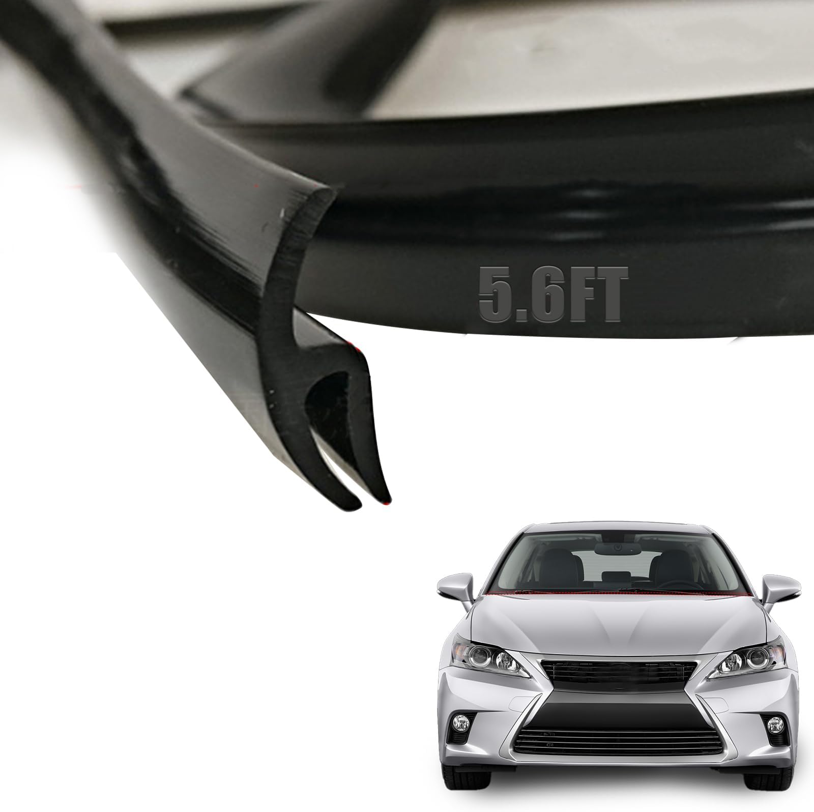 Gomas Para Puerta De Coche, 1.7M/5.6Ft Car Front Windshield Window Seal ...