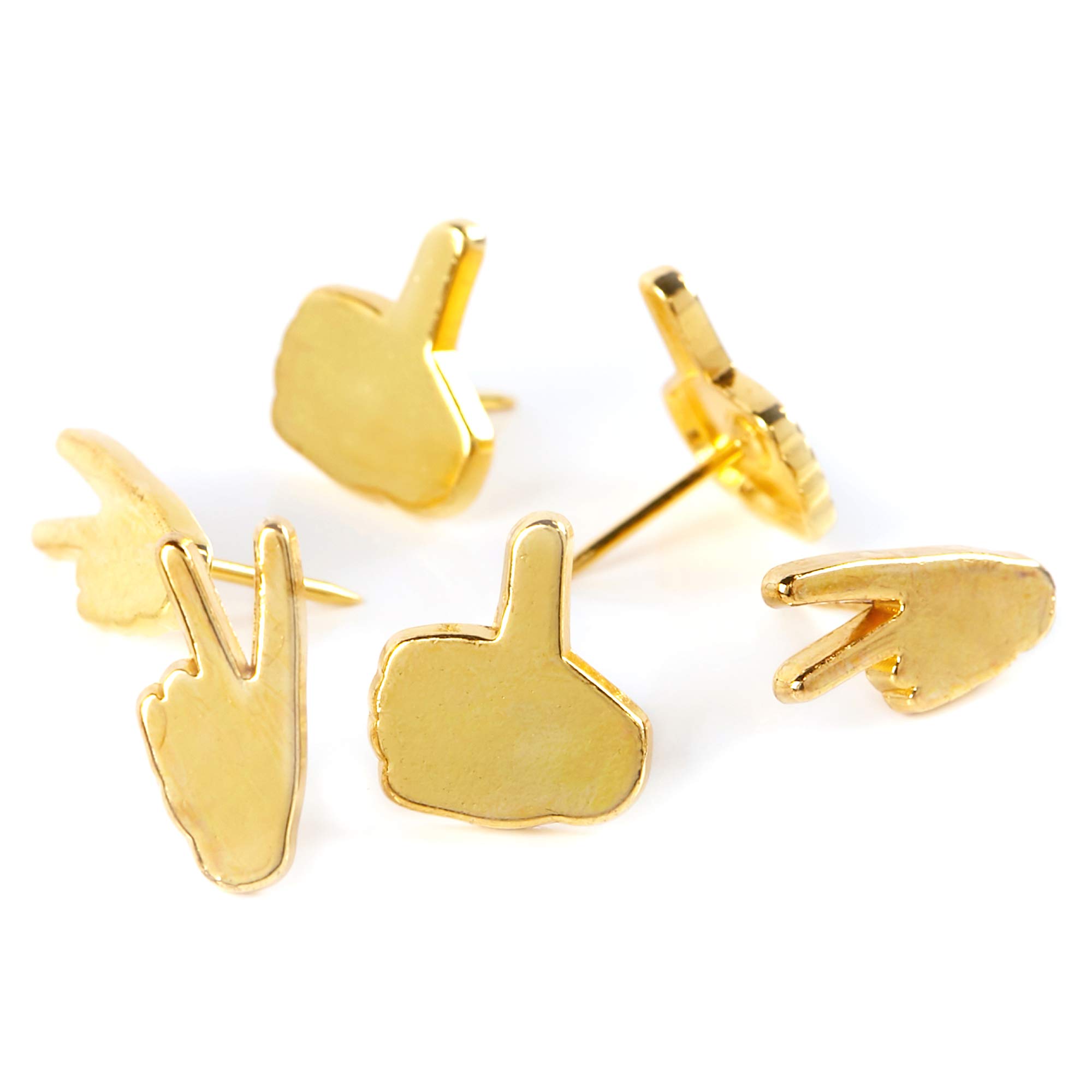 Buy Erin Condren Metallic Gold All Hands in 6 - Piece Push Pin Set - 3 ...