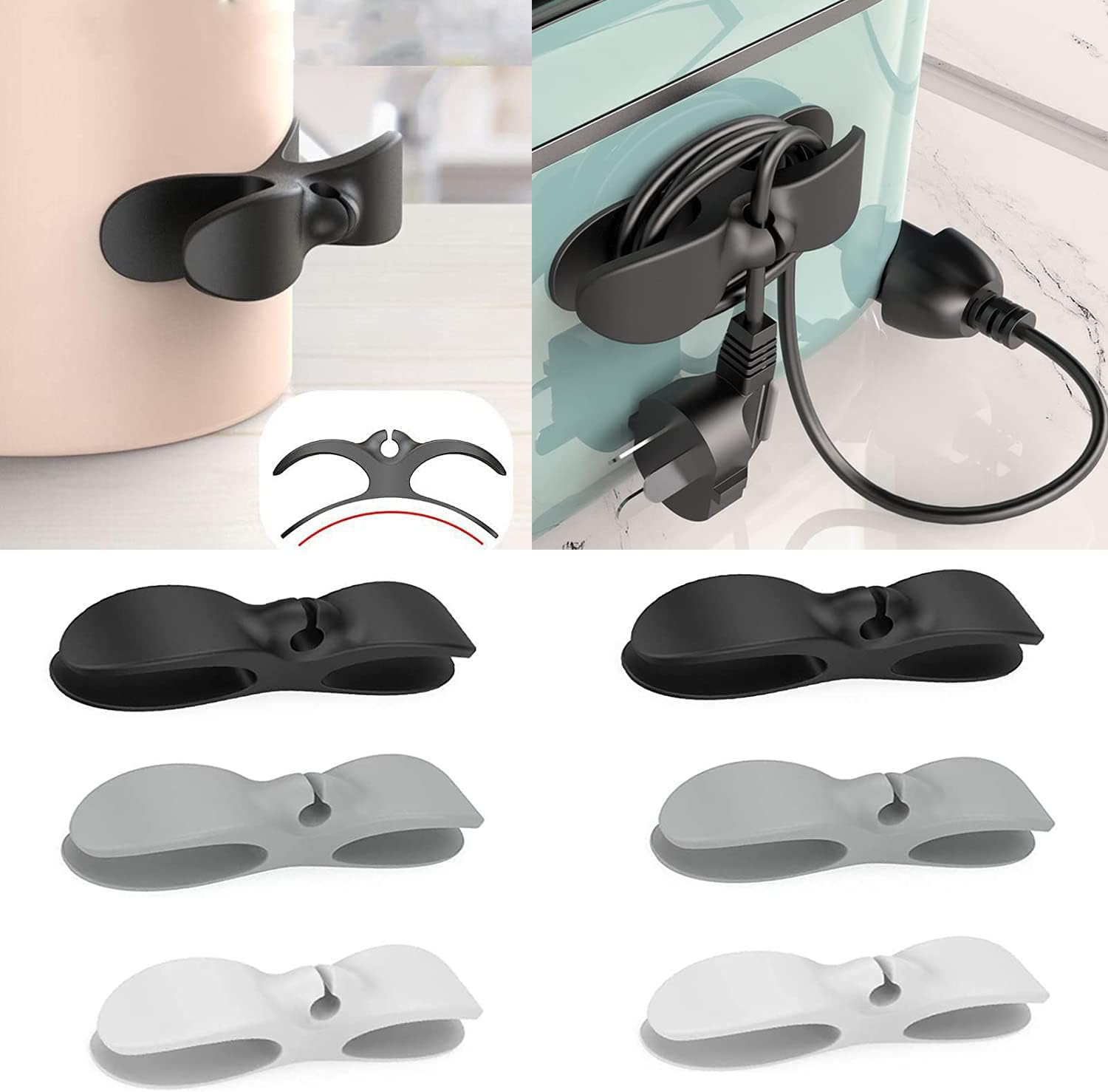 THJJSS Extension Cord Holder Organizer(6 Pack),Hose Holder for Garage ...