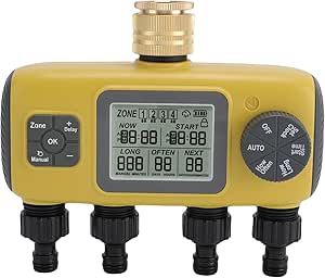 Amazon.com: Sprinkler Timer, 3/4in Brass Inlet Programmable Water Timer ...