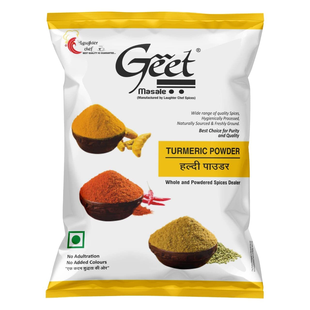 Geet Masale Turmeric Powder Organic Haldi Powder Raw For Cooking and ...