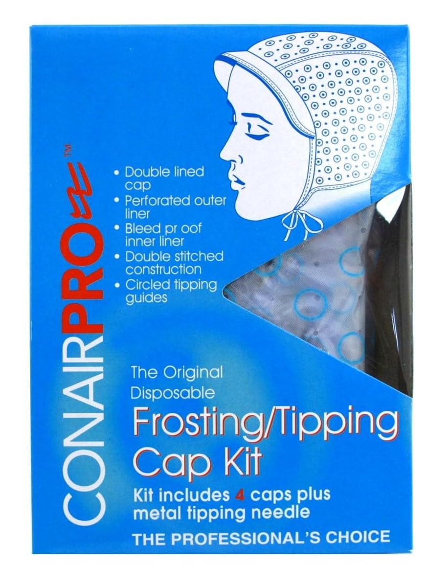 Amazon.com: Conair Pro Frosting/Tipping Cap, 4 unidades : Belleza y ...