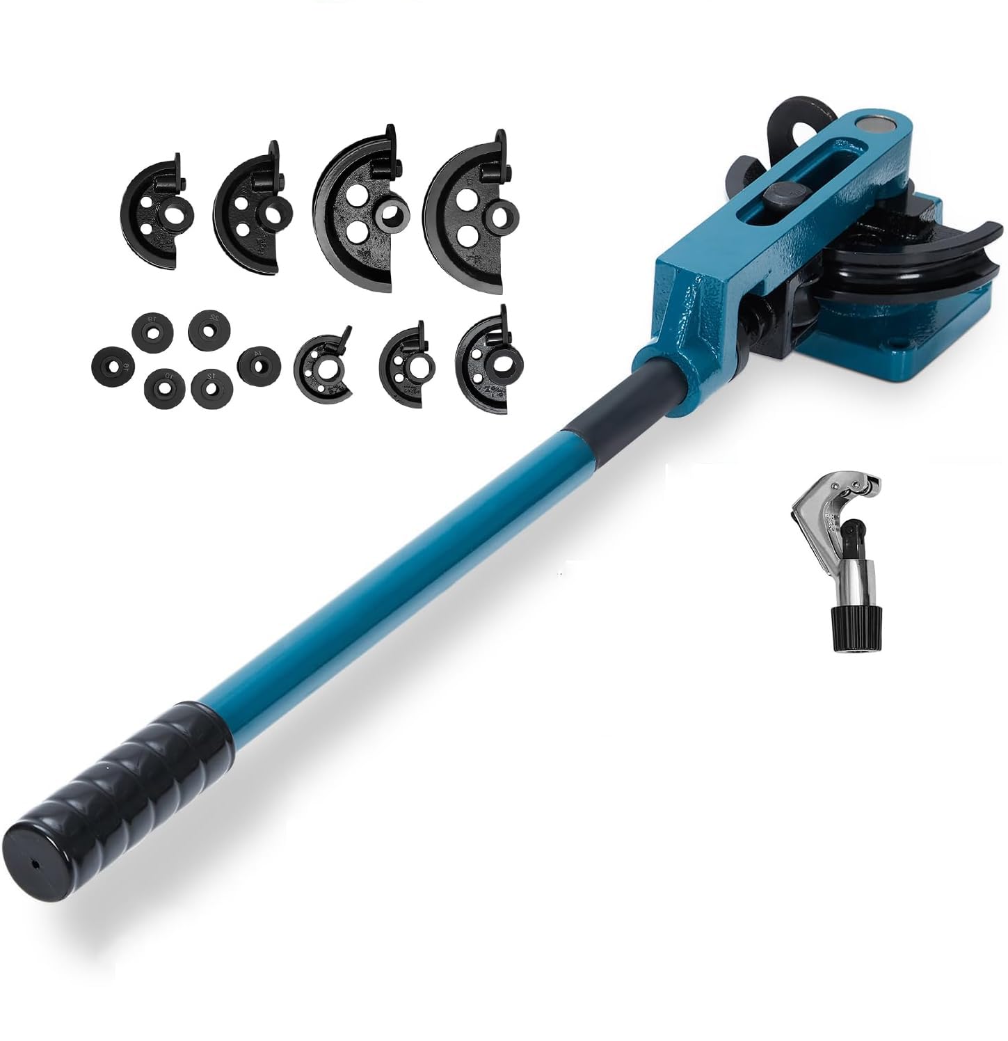 Pipe Bender, 3/8" to 1" Manual Pipe Tube Bender with Tubing Cutter and ...