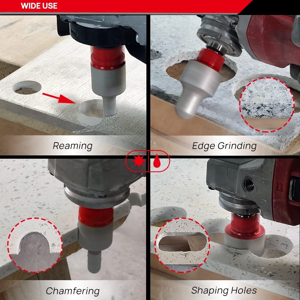Snapklik.com : DT-DIATOOL Diamond Finger Milling Bits Diameter 3/8 Inch To 1 Inch For Enlarging ...