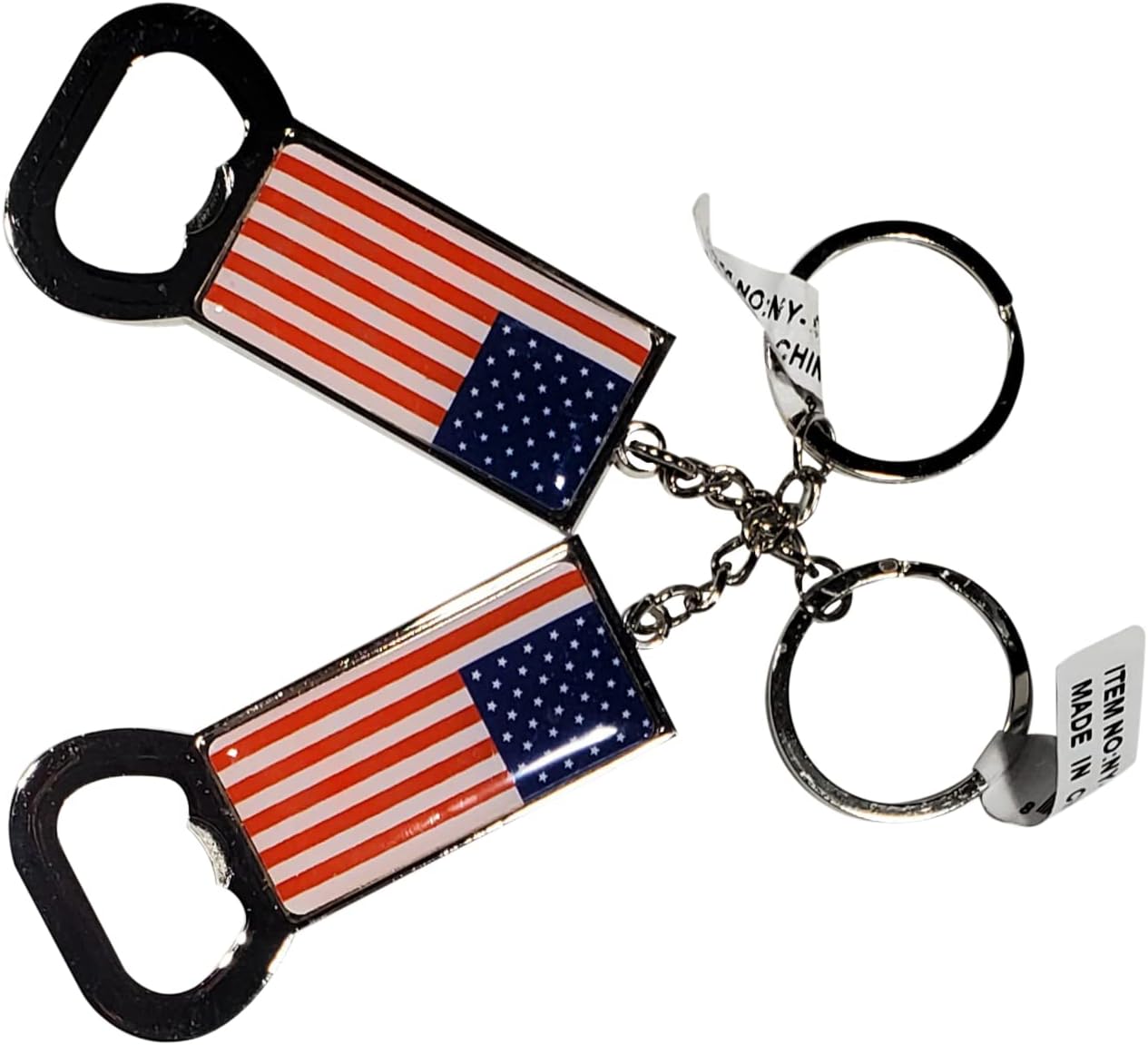 Amazon.com: 12PK US Flag Key Chain Key Patriotic Bottle Opener Souvenir ...