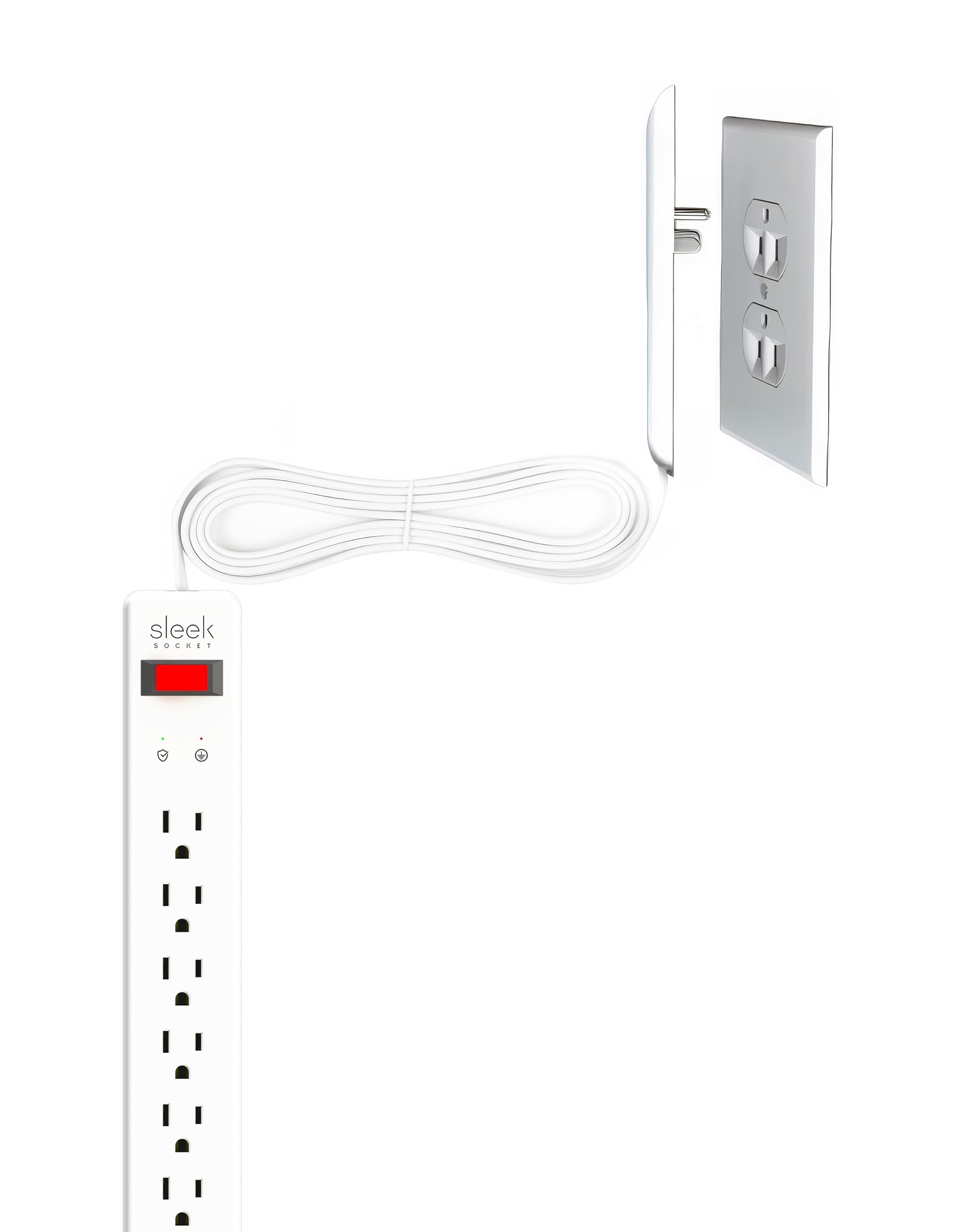 Amazon.com: Sleek Socket Original & Patented Ultra-Thin Outlet ...