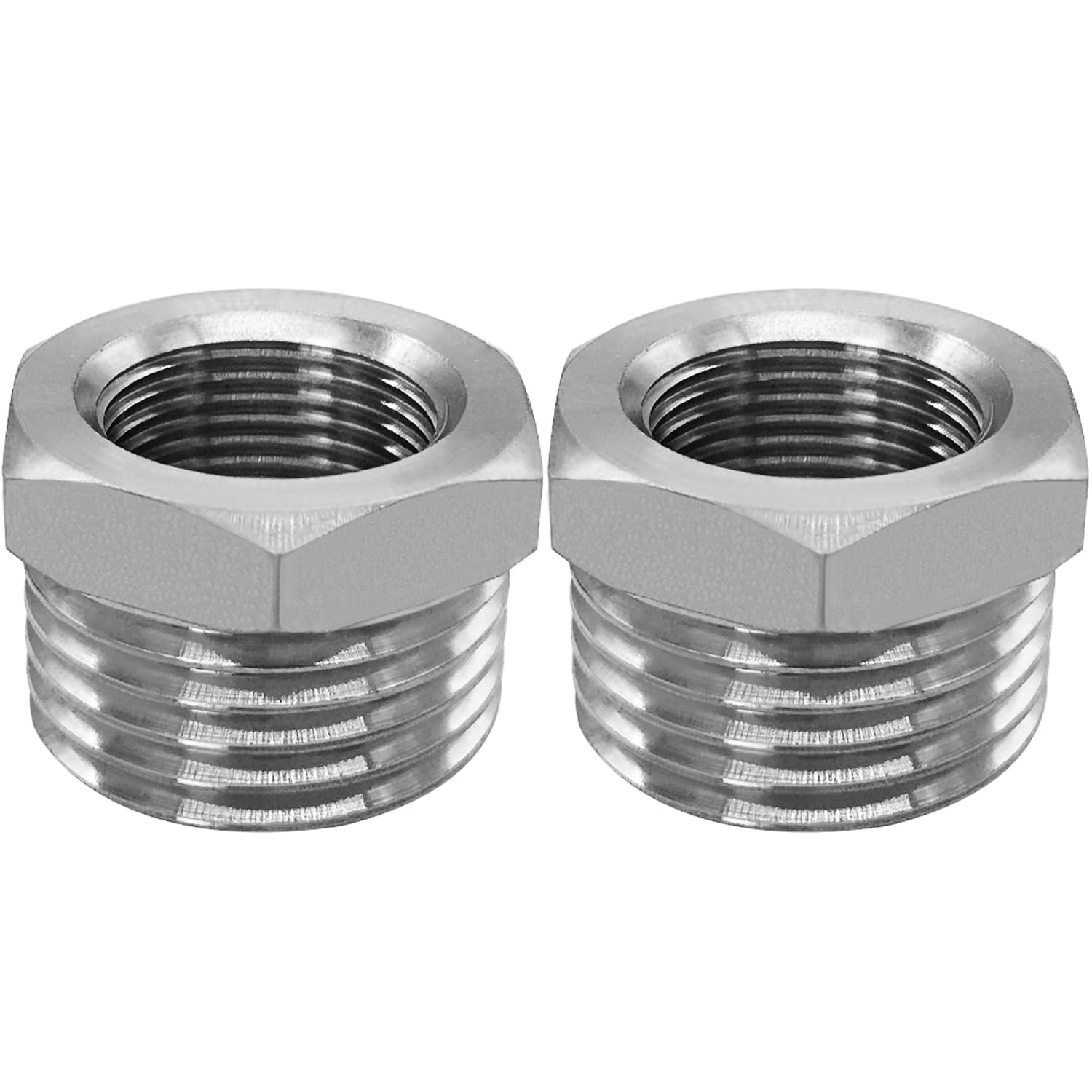 Amazon.com: Beduan Stainless Water Line Adapter 3/8 Female to 1/2 G ...