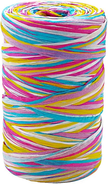 Amazon.com: Tenn Well Colored Raffia Ribbon, 3/16 inch by 328 Feet ...