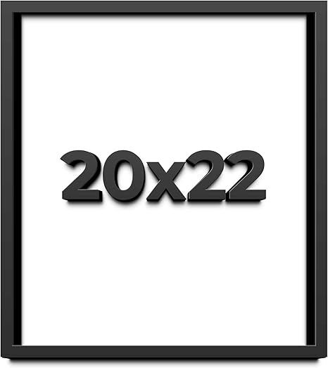 Amazon.com - 20x22 Shadow Box Frame Black | 1 Inch Deep Solid Wood ...