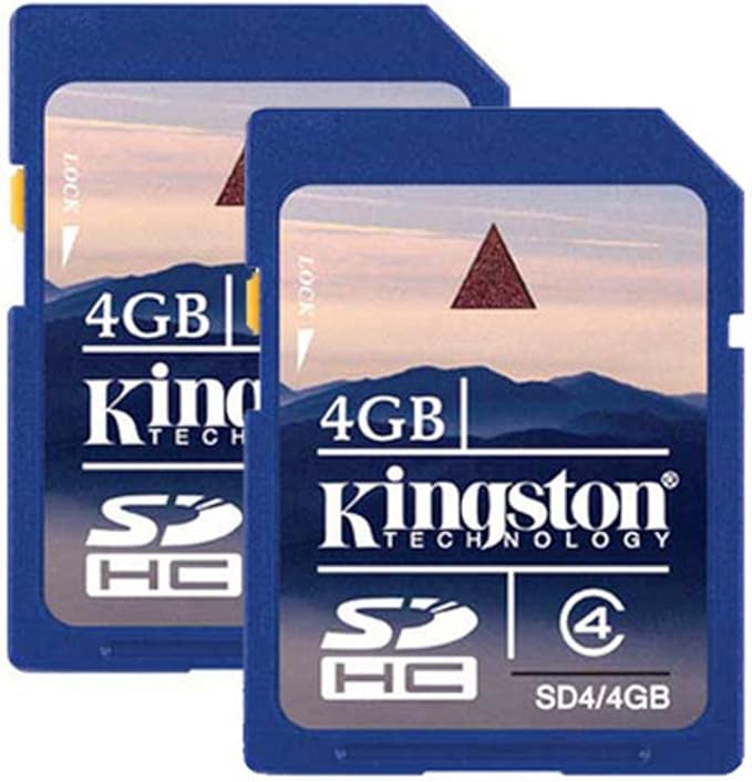 Amazon.com: Kingston 4 GB Class 4 SDHC Flash Memory Card 2-Pack SD4/4GB ...