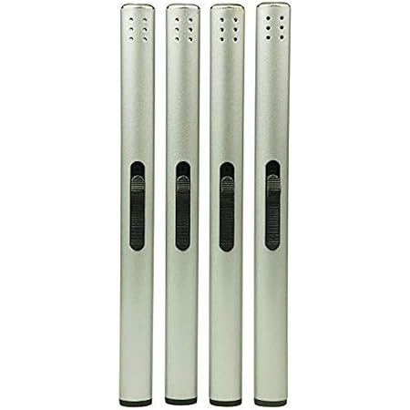 Cello Silver Metallic Lighters Multipack. 4 X Gasless Lighters. Long ...