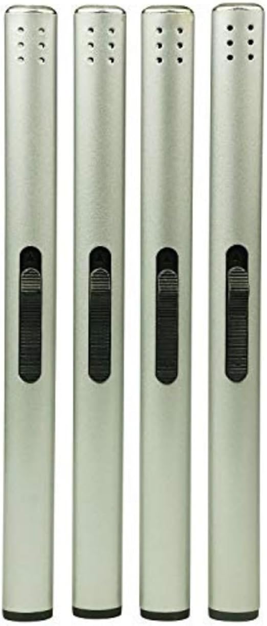 Cello Silver Metallic Lighters Multipack. 4 X Long Lighters. Long ...