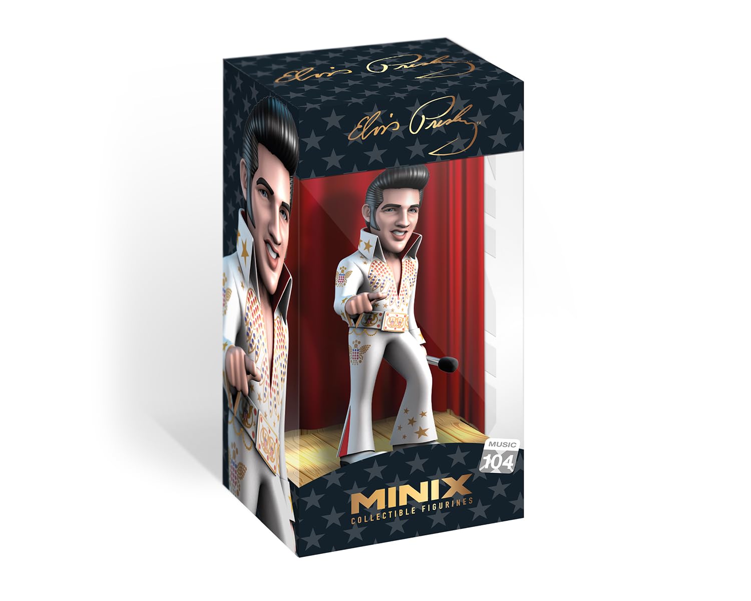 MINIX Bandai Elvis Presley with White suit Model | Collectable Elvis ...