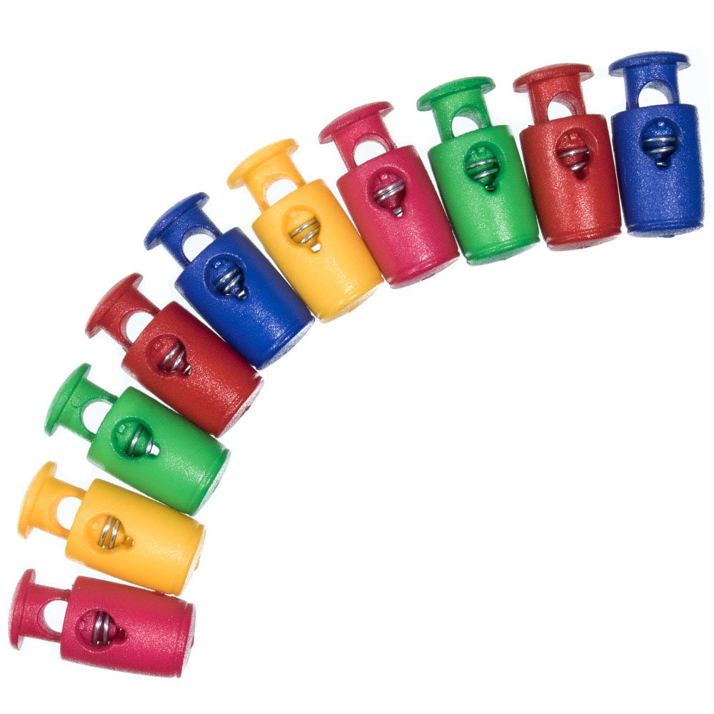 Craft County Single Hole Plastic Micro Cord Locks - Clamp & Toggle Stop ...
