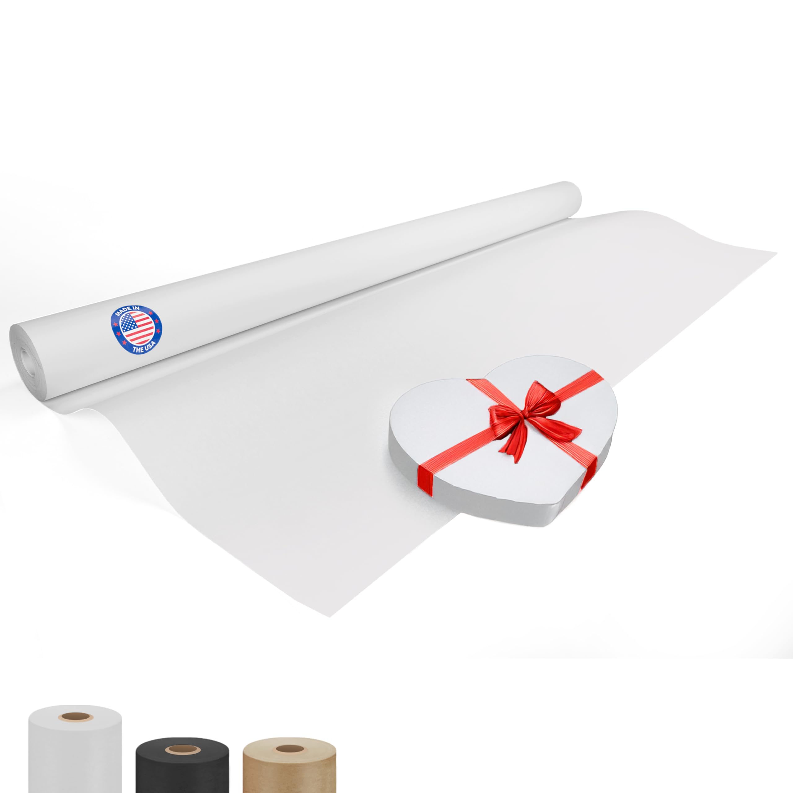 Amazon.com: IDL Packaging White Paper Roll 48" x 2160" (180 feet ...