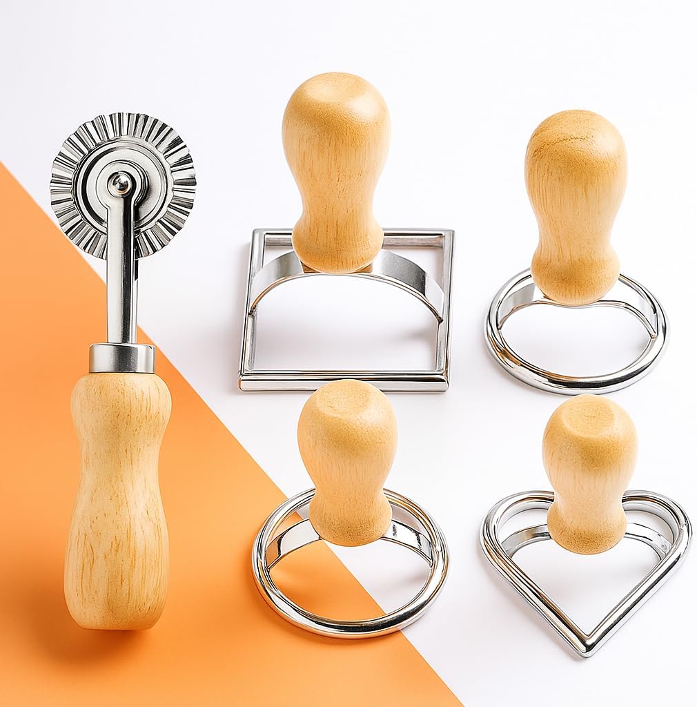 Amazon.com: NovaFuse Christmas Cookie Cutter Roller Set of 5 – Biscuit ...