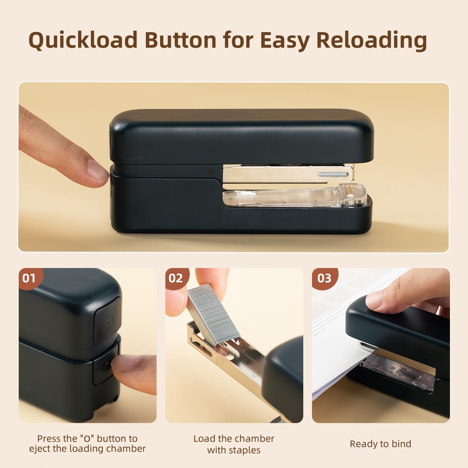 Snapklik.com : Deli Stapler, Desktop Staplers