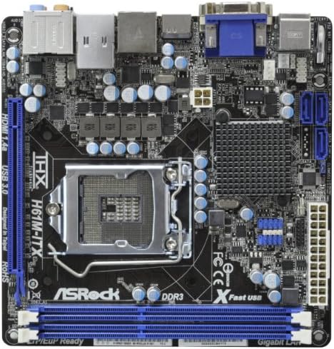 Amazon.com: ASRock H61M-ITX - Mainboard - Mini-ITX : Electronics