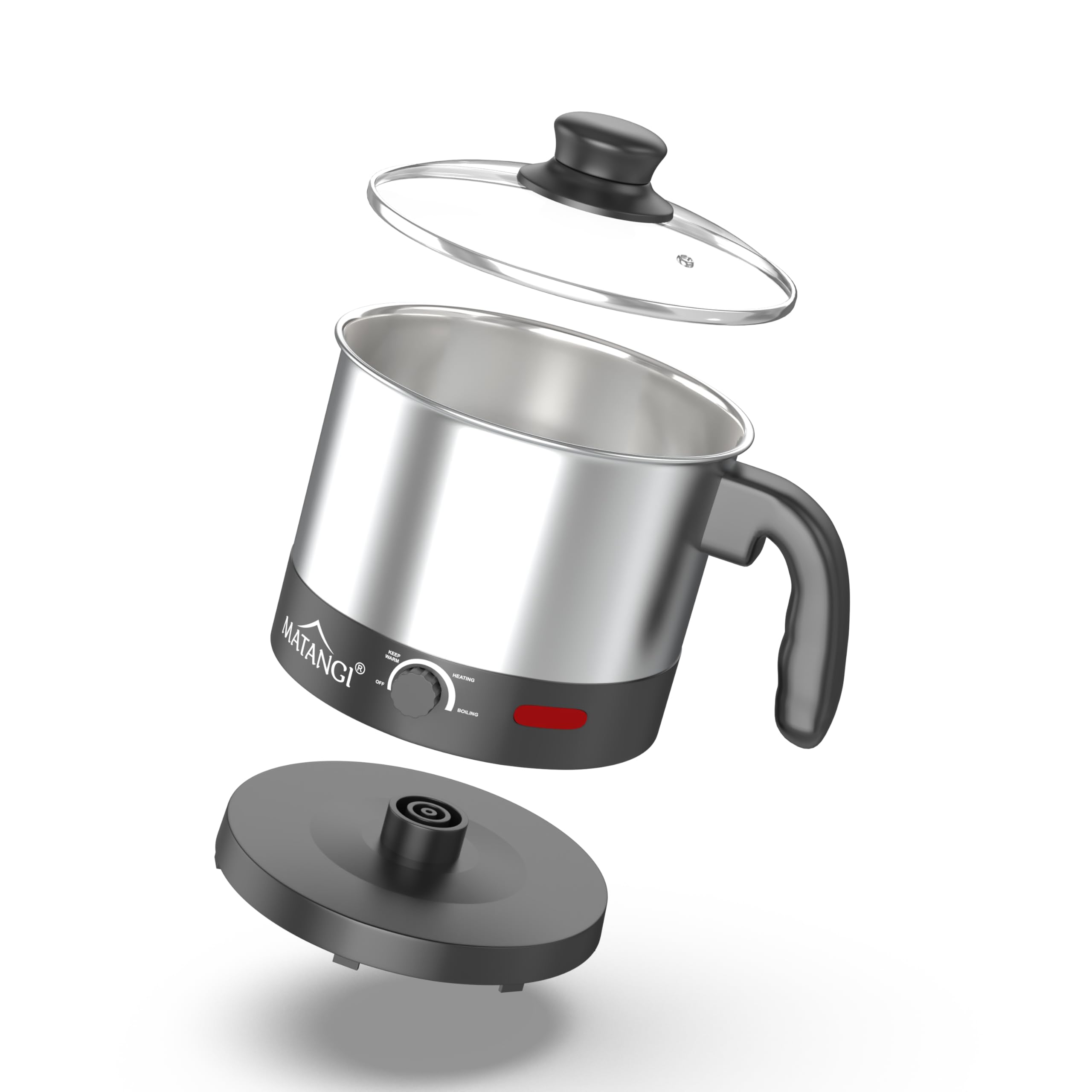 Matangi Multi Purpose Electric Kettle 1.2 Litre, Stainless Steel,600 ...