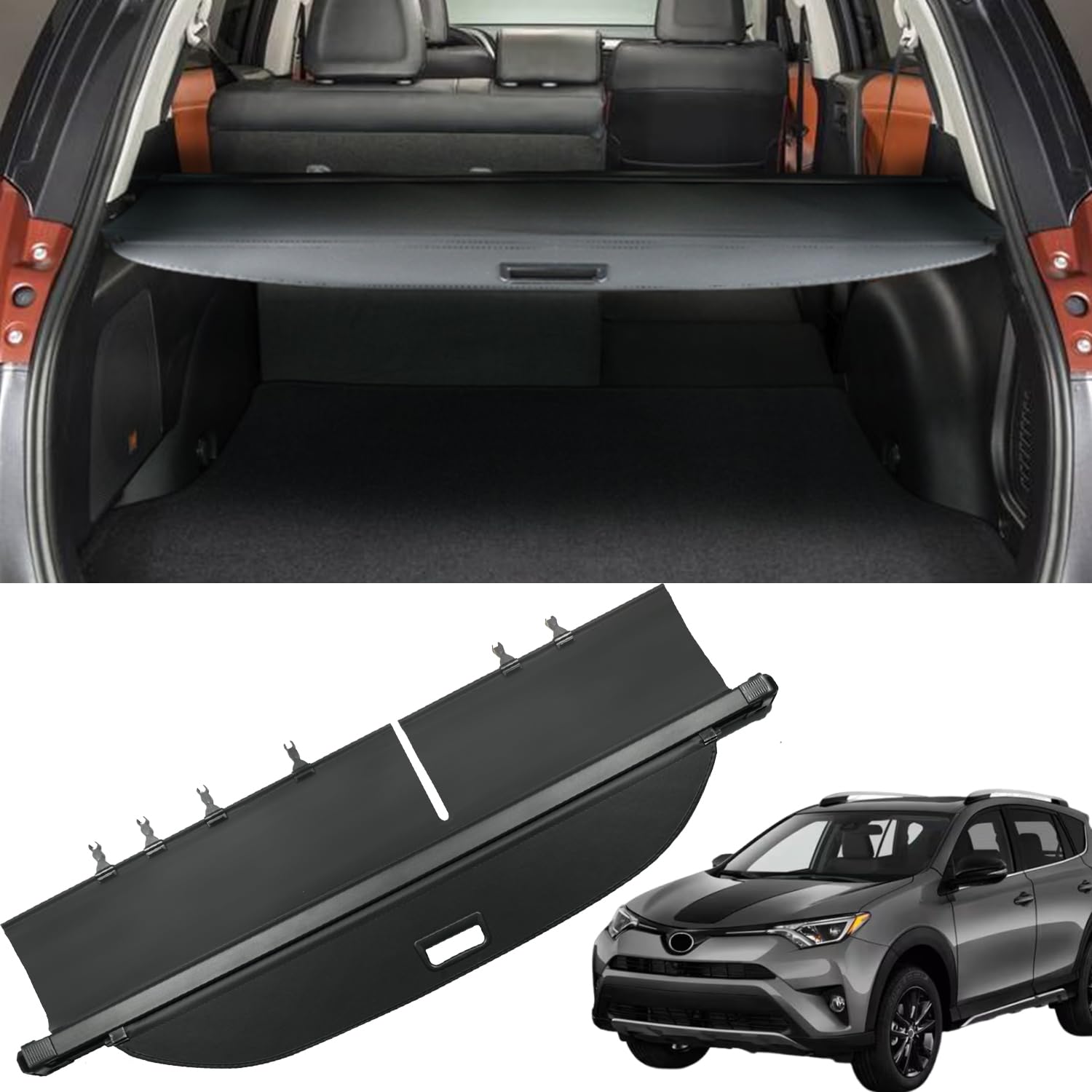 Amazon.com: Marretoo Cargo Cover for Toyota Rav4 2013 2014 2015 2016 ...