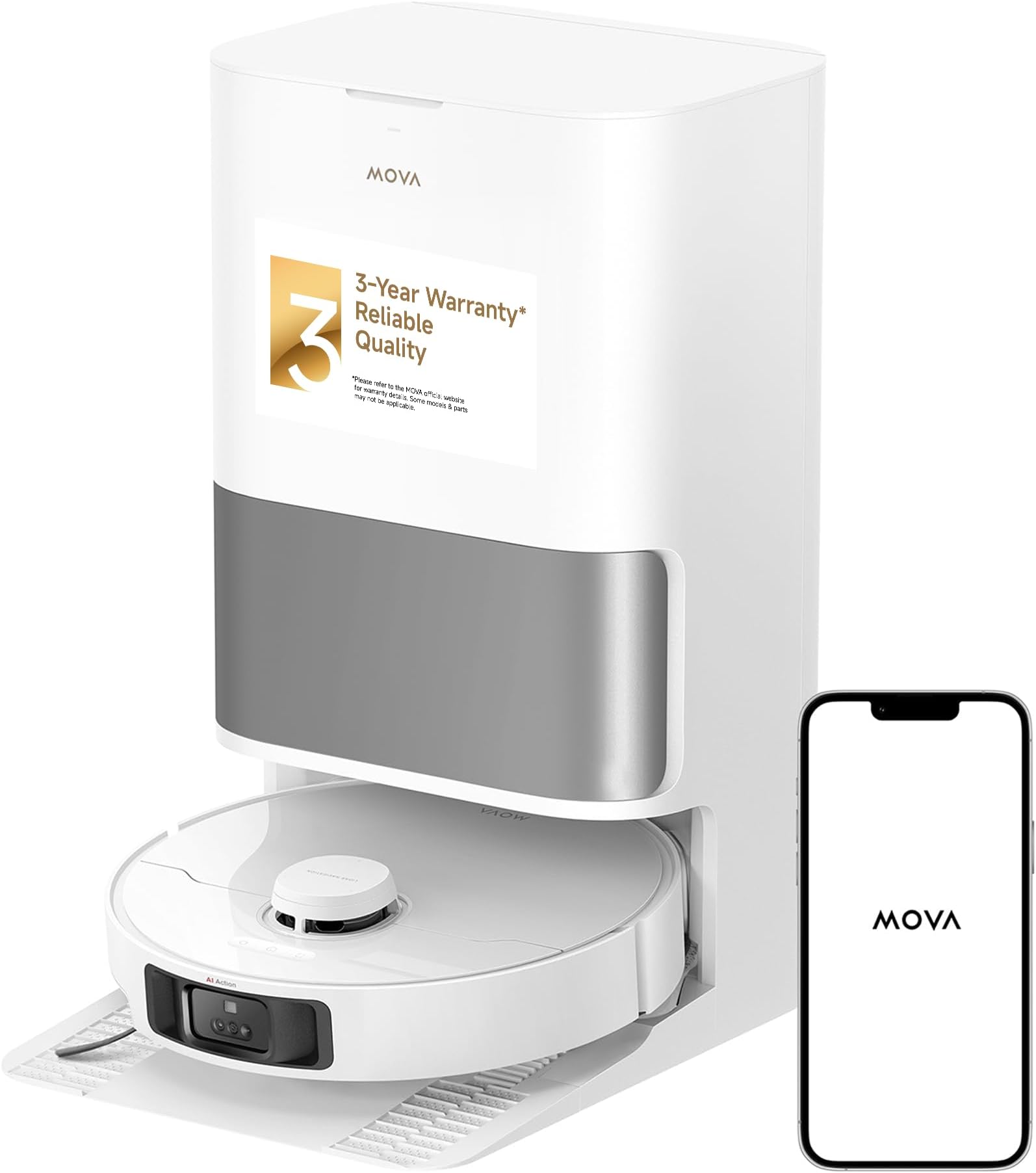 Amazon.com - MOVA P10 Pro Ultra Robot Vacuum and Mop 13,000Pa Suction ...