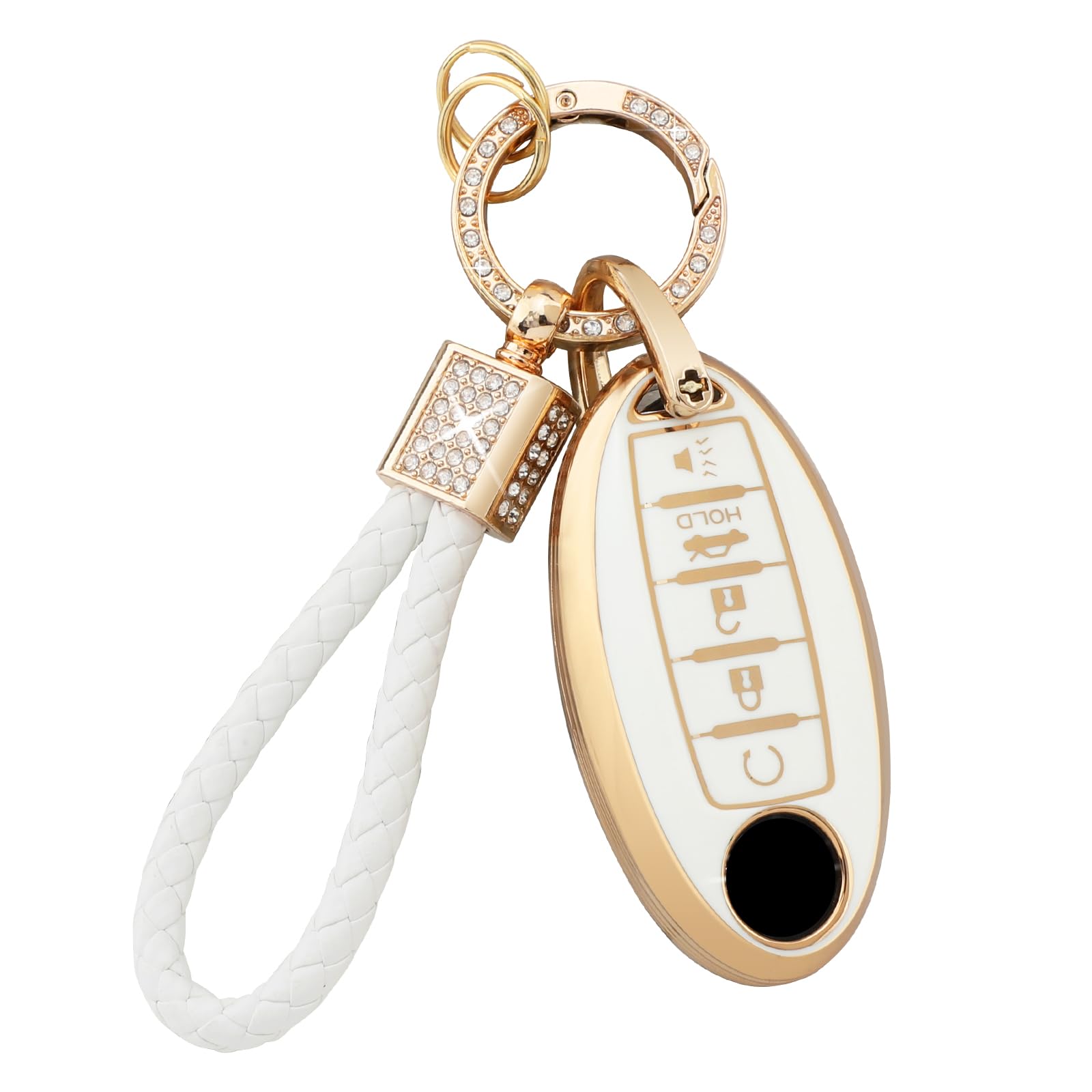 Amazon.com: PIFOOG Key Fob Cover for Nissan 5 Button Car Keys Case ...