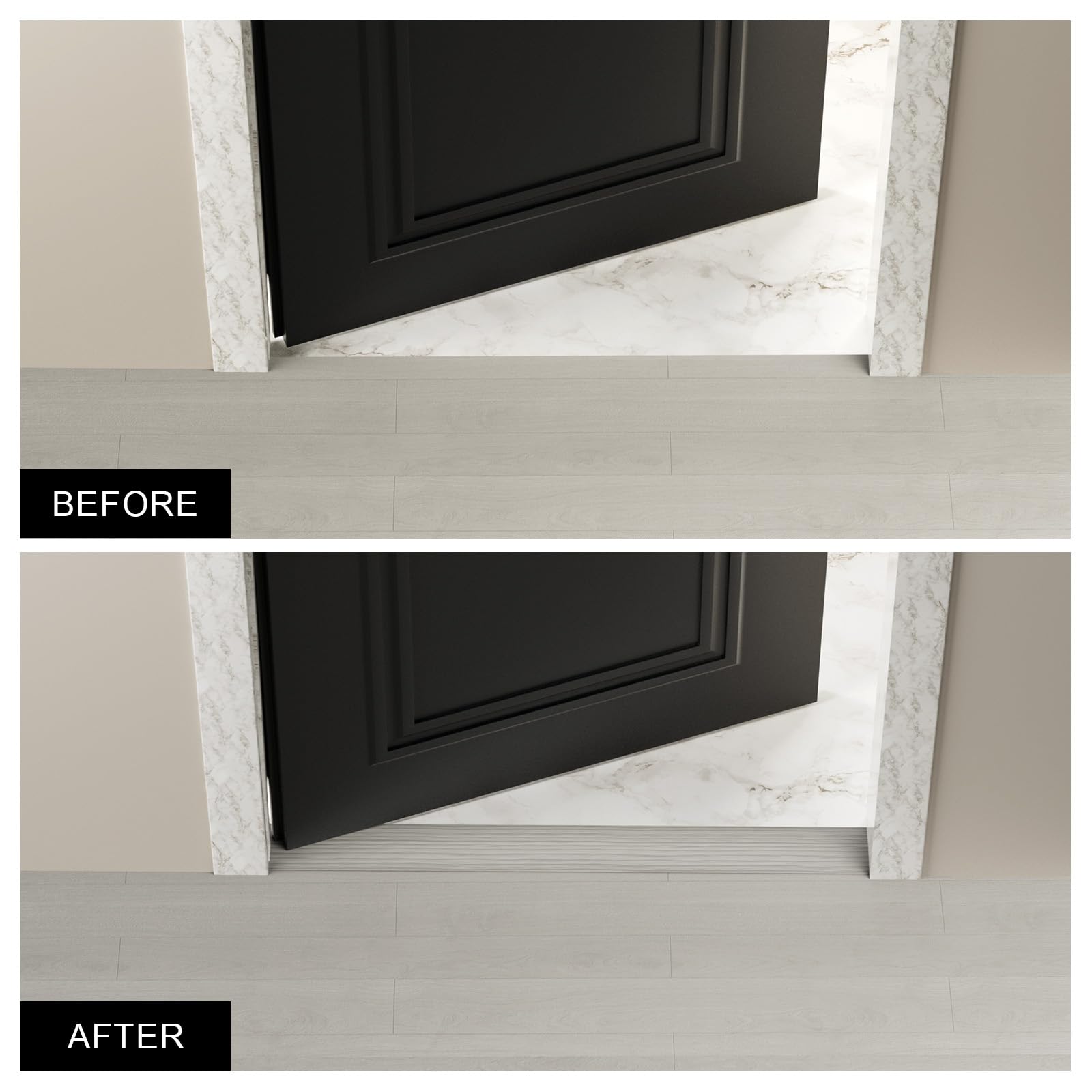 Snapklik.com : Greymond Floor Transition Strip - Self-Adhesive PVC Trim ...