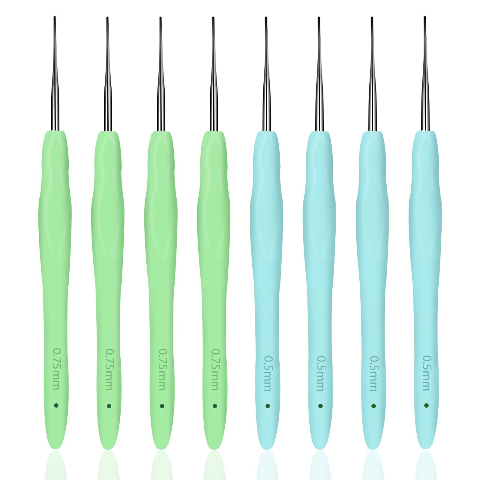 Amazon.com: 8pcs Crochet Needle for Locs Crochet Hooks for Hair Locs 0 ...