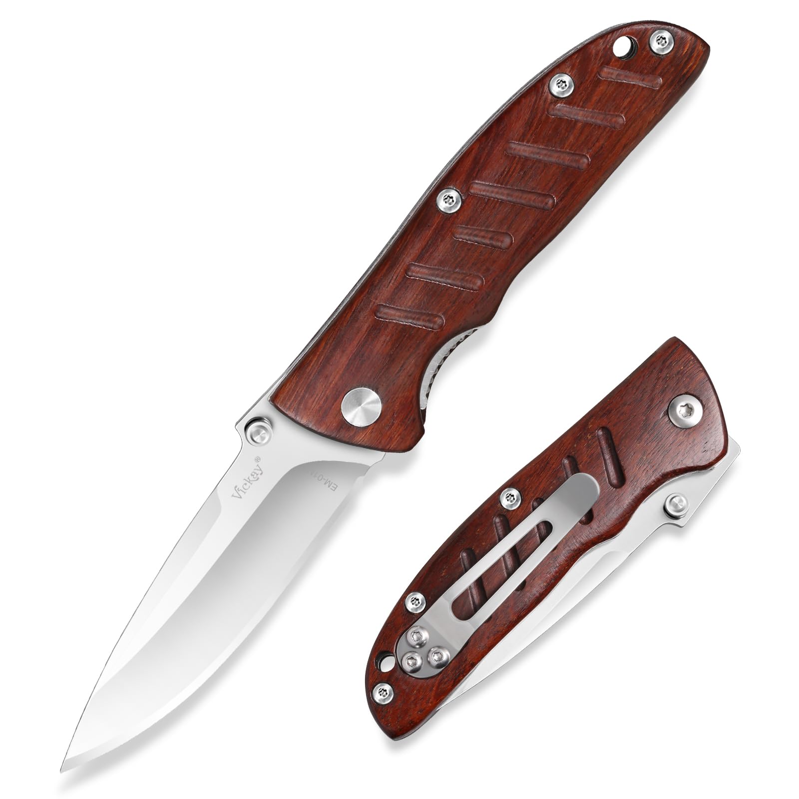Amazon.com: Vickay Pocket Knife, Pocket Folding Knives, 2.76" 8Cr13MoV ...