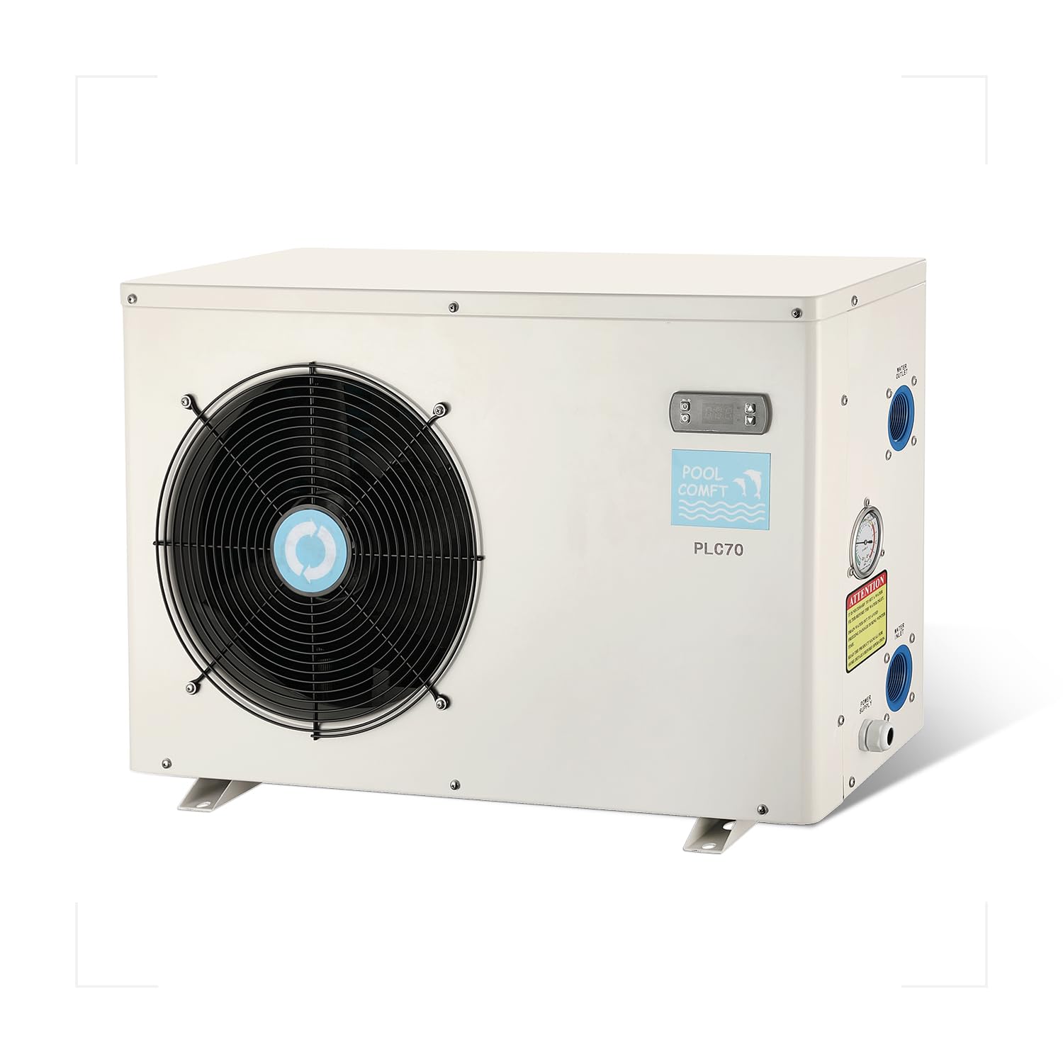 Amazon.com : POOLCOMFT Above Ground Pool Heater PLC70, Electric ...