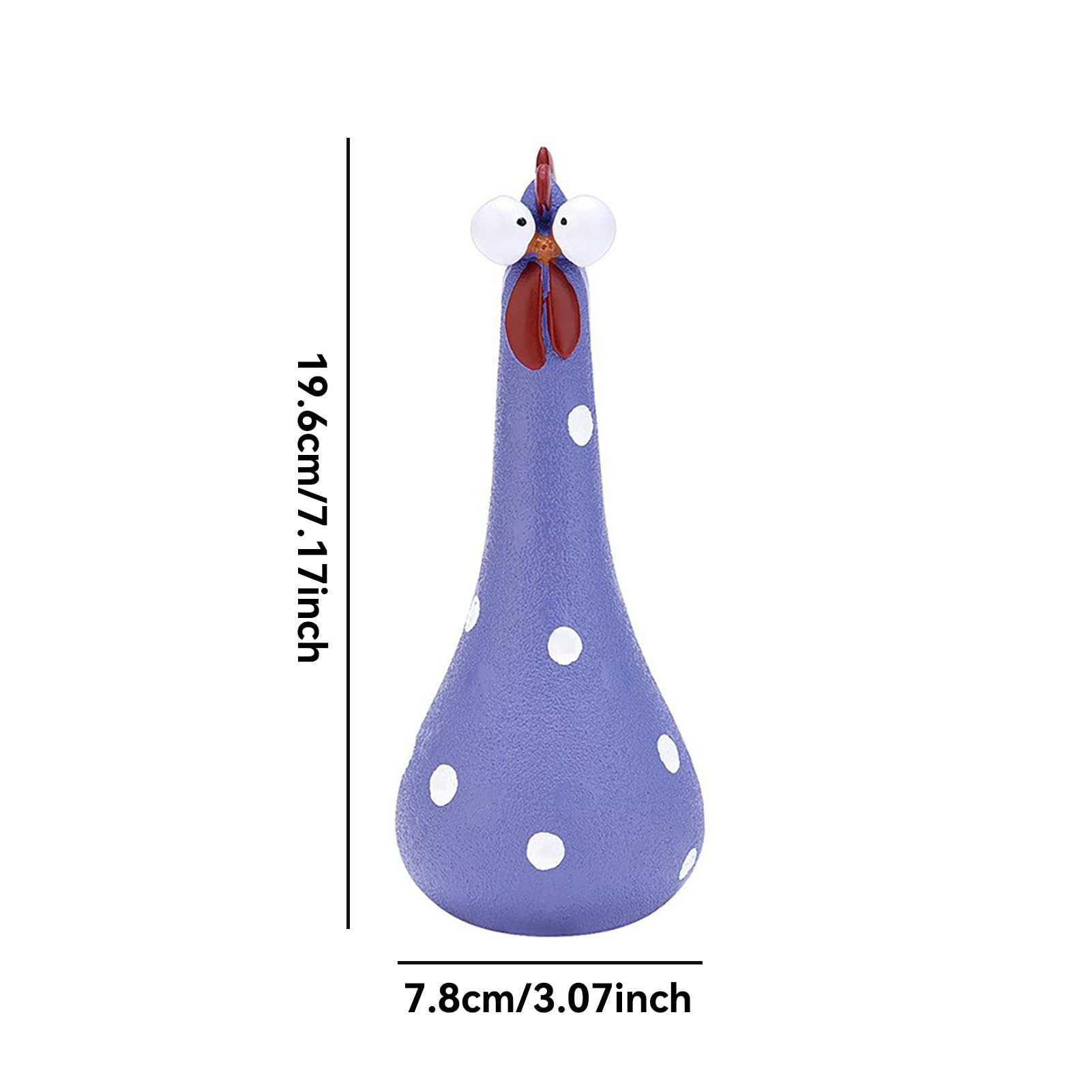 Snapklik.com : Chicken Statue, Big Eyed Chicken Resin Statue, Long Neck ...
