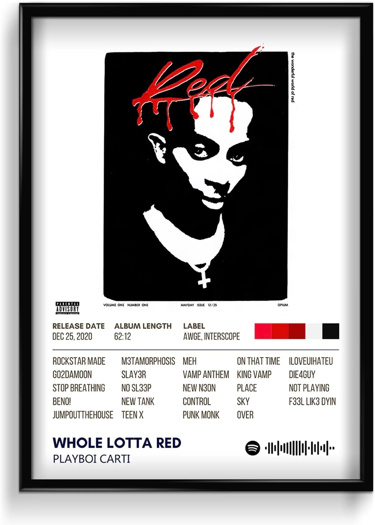 Song Poster For Aesthetic Wall Decoration | Singer Wall Poster (13 x 19 ...