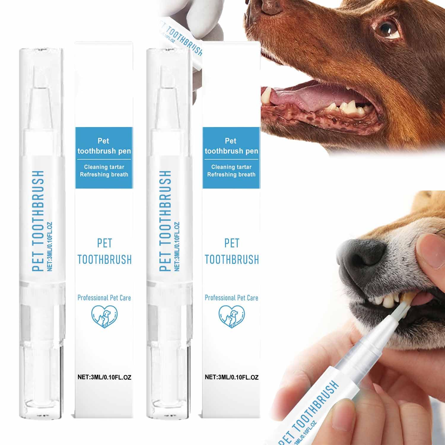Pet Toothbrush Pen, Dog Toothbrush Pen, Pet Toothbrush Pen for Dogs ...