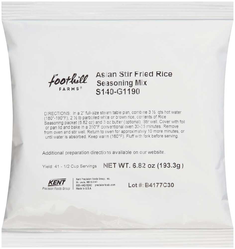 Amazon.com : Foothill Farms Asian Stir Fried Rice Seasoning Mix, 6.82 ...