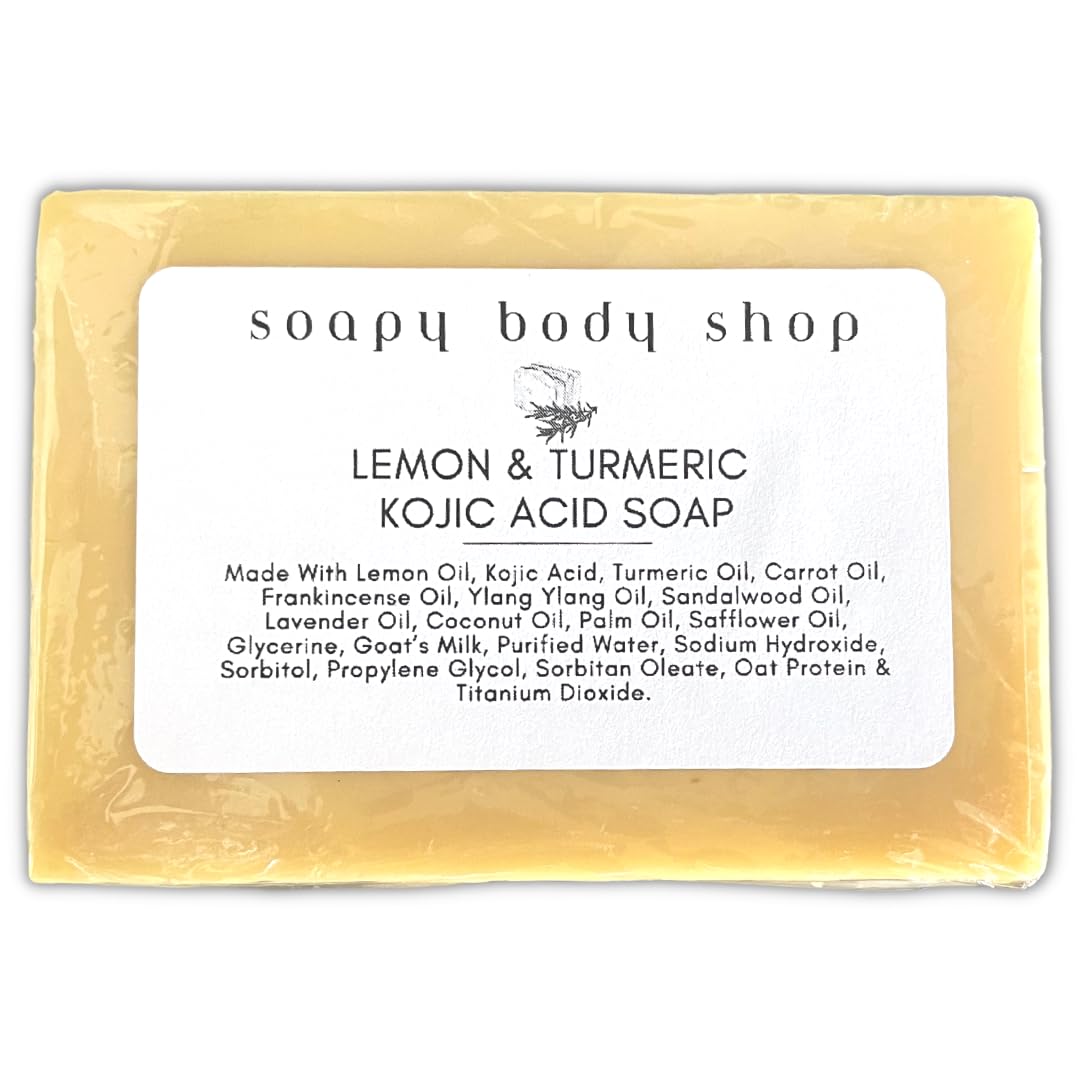 Buy Lemon Turmeric Kojic Soap Bar Dark Spots, Hyperpigmentation Soap ...