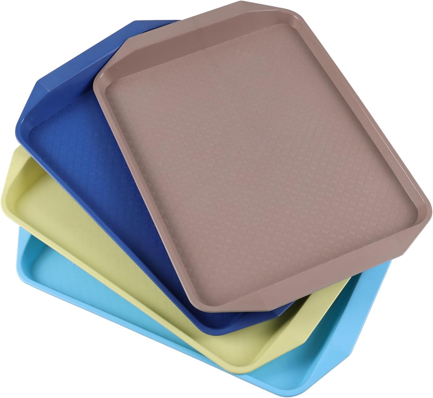Amazon.com | Innouse 4 Pack Rectangular Plastic Fast Food Trays ...