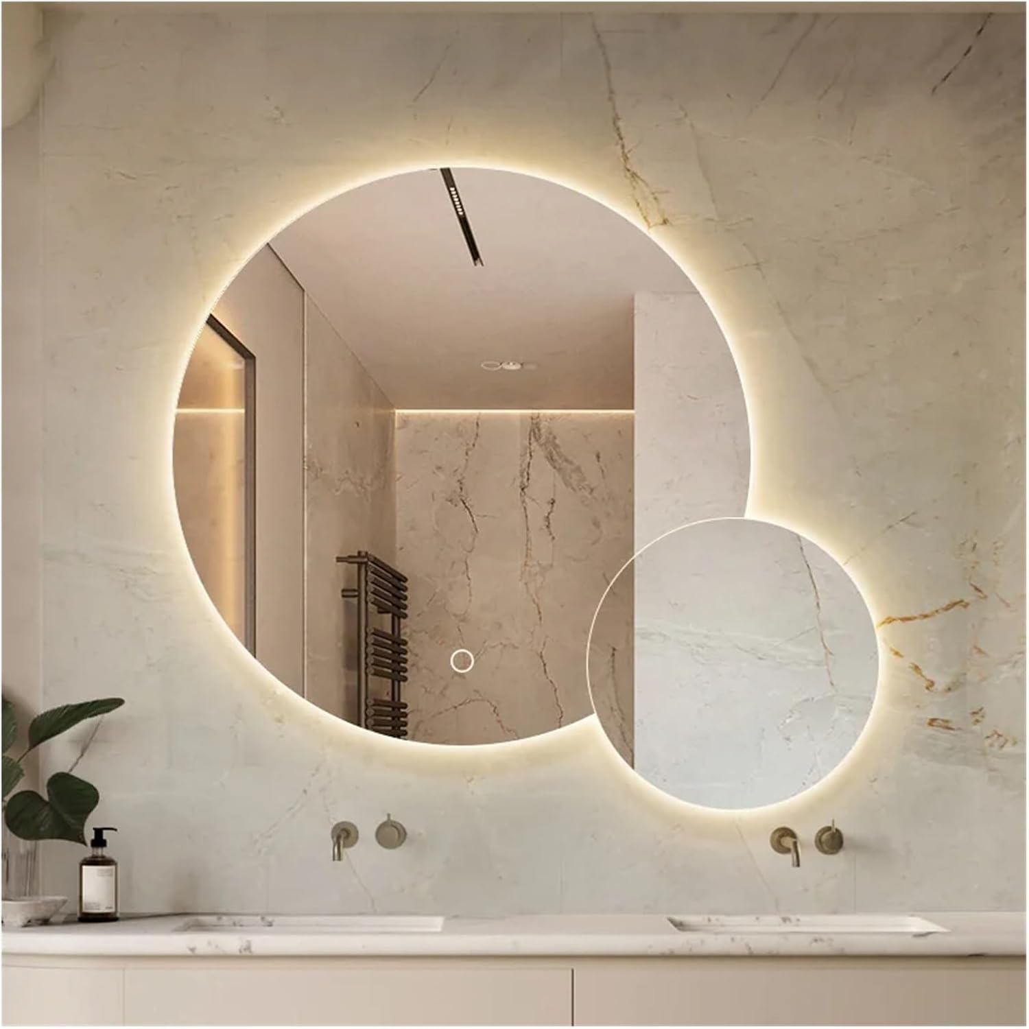 Amazon.com: VinAmy Bathroom Light Led Mirror Hanging Irregular Shape ...