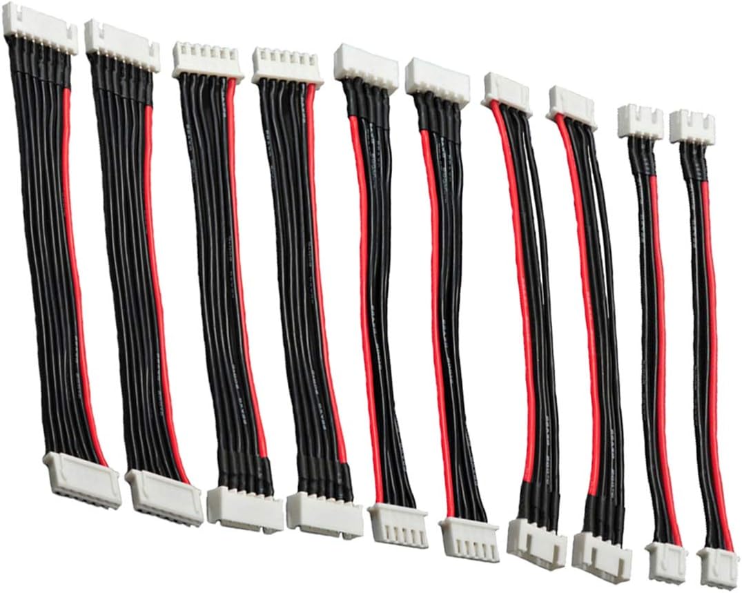 Amazon.com: Yiqigou 10pcs JST-XH 2S 3S 4S 5S 6S 2S-6S Balance Lead ...