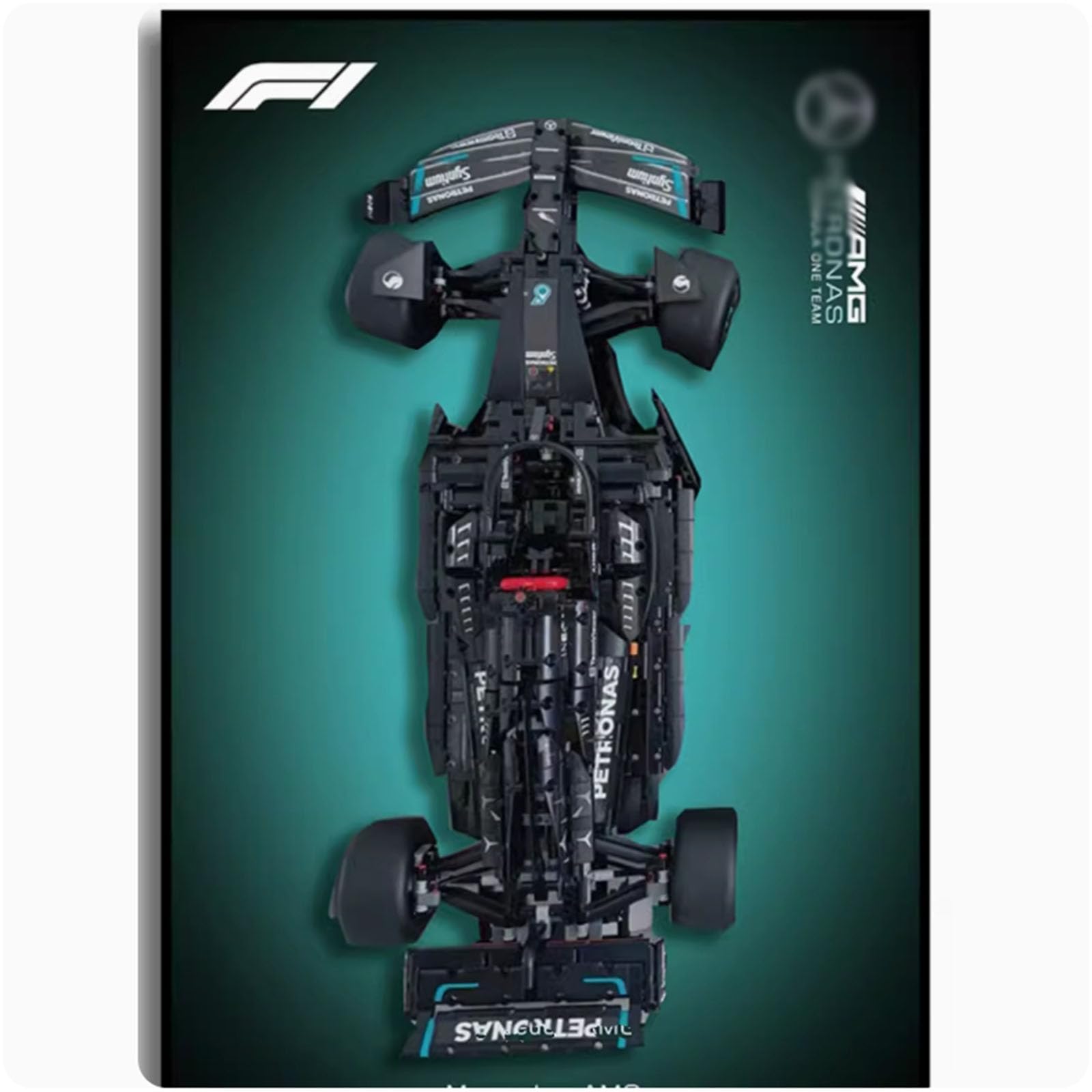 SONNIES Display Wallboard for Lego 42171 F1 Racing Model, Decorative ...