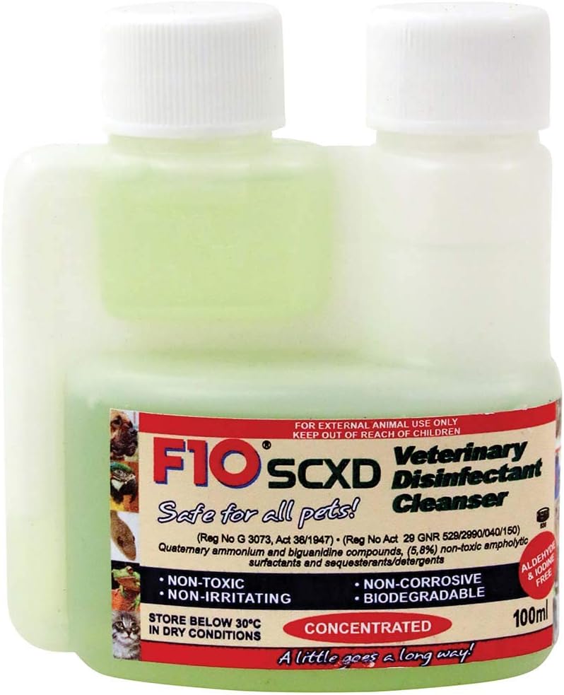 F10 SC Disinfectant 100ml Concentrated Solution : Amazon.co.uk ...