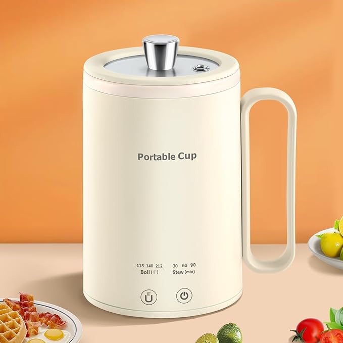 Amazon.com: Portable Electric Kettle Travel Small Stew Pot Mini Cooker ...