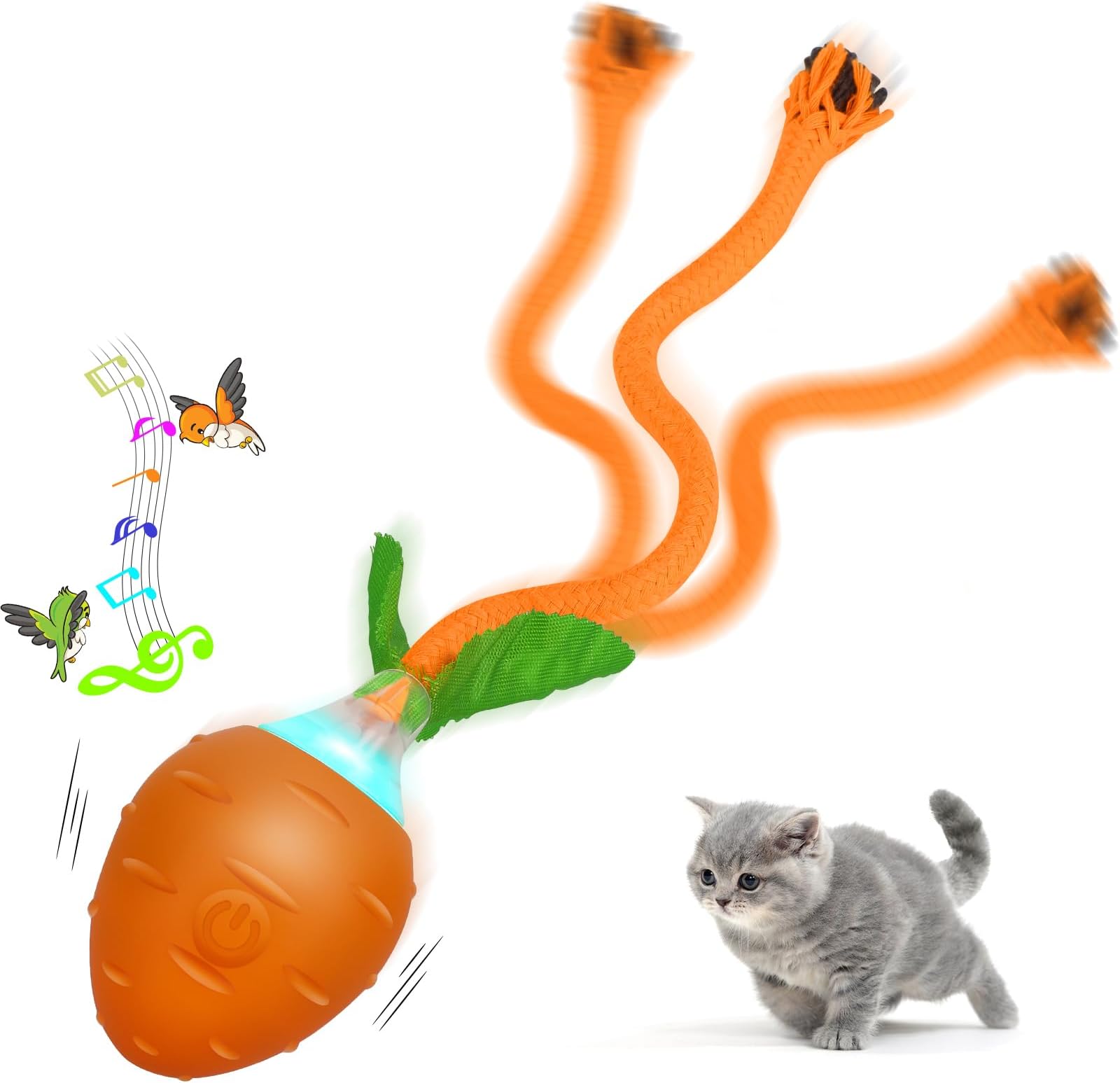 Amazon.com : IDOGCHEW Interactive Cat Toys for Indoor Cats, USB ...