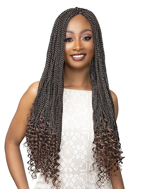 Amazon.com : JANET COLLECTION 3X BOX BRAID FRENCH CURL 24" (1) : Beauty ...