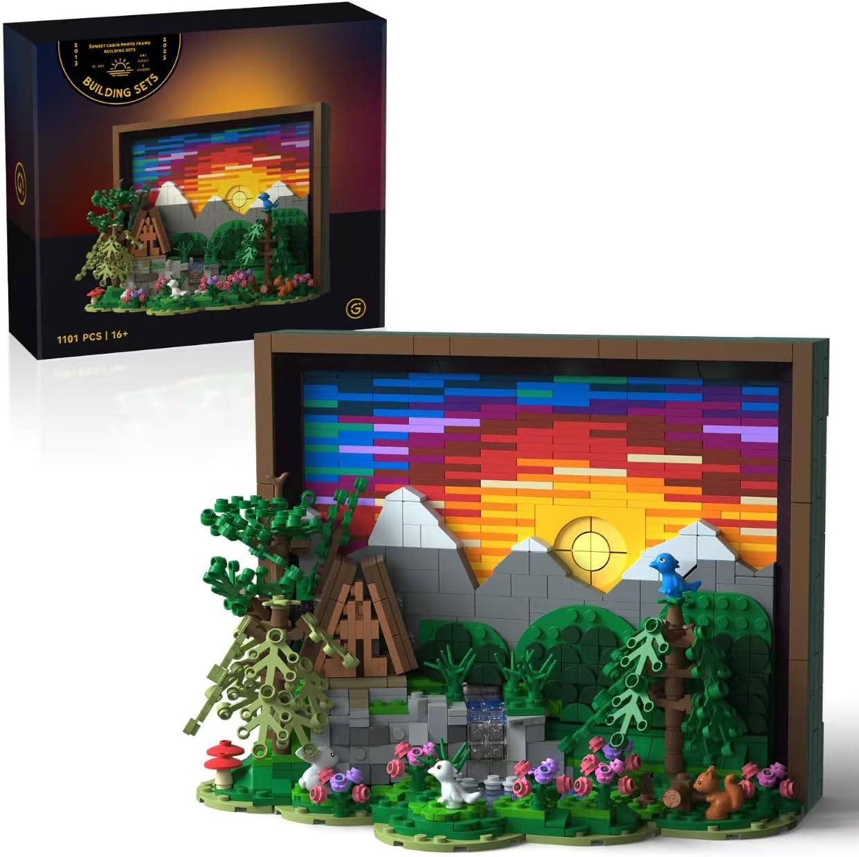 Ideas Sunset Wooden House Building Sets - 3D Puzzle Building Set for ...