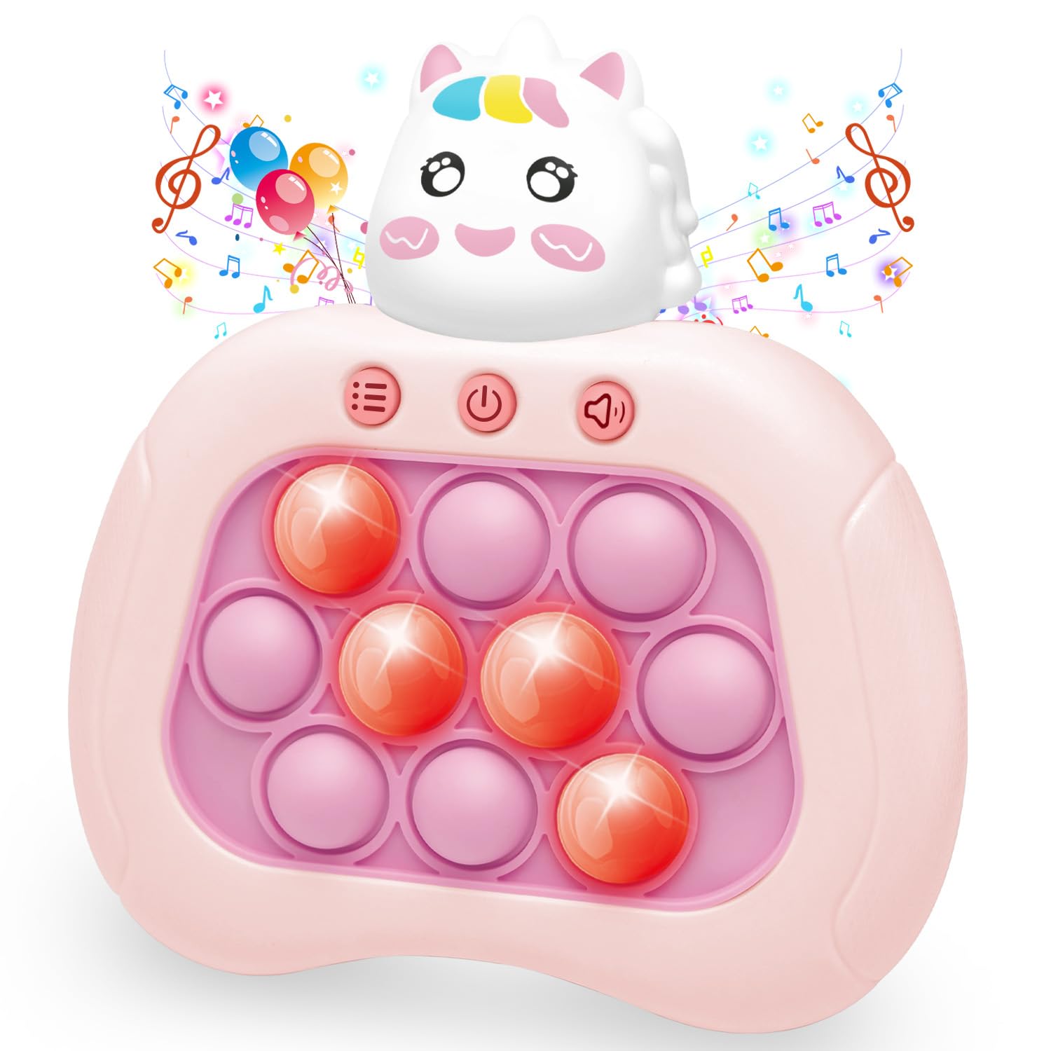 Snapklik.com : Intoypad Unicorn Quick Push Pop Fidget Game Toys, Light ...