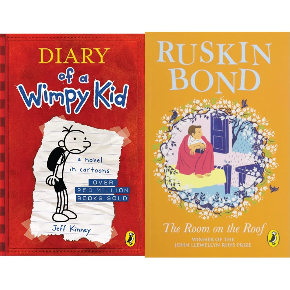 Buy Diary Of A Wimpy Kid (Book 1) & The Room on the Roof: An award ...