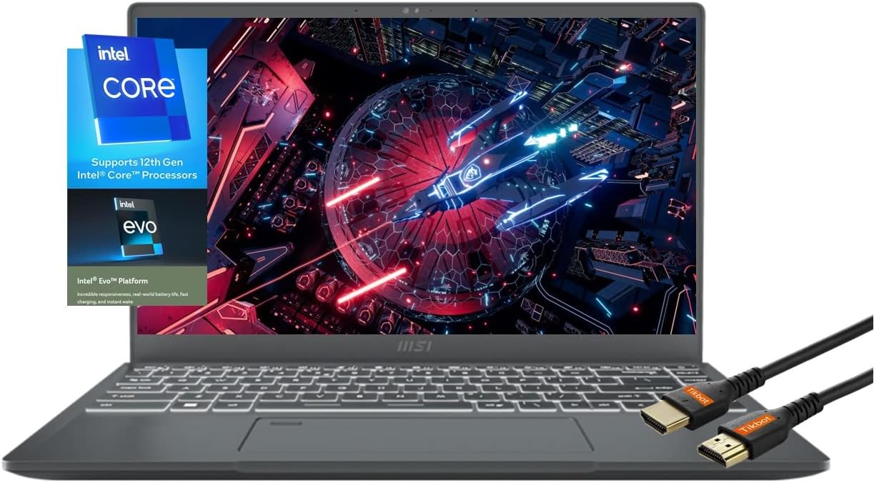 Amazon.com: MSI Powerful Prestige 14Evo Laptop Intel Core i7 12th Gen ...